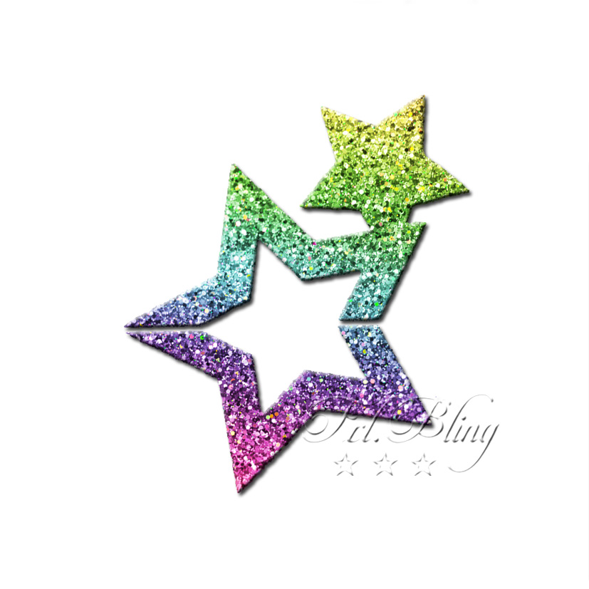 Glitzertattoo Schablonen STERNE - Frl. Bling große Auswahl - sehr günstig!