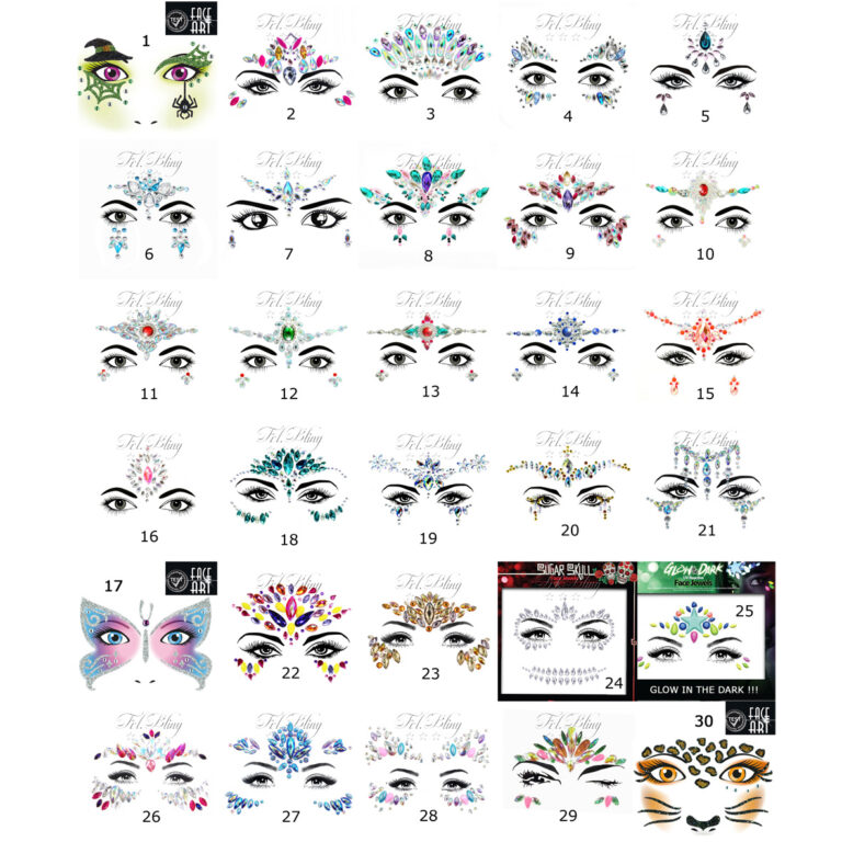 Festival Sticker Gesicht Face Bling - Frl. Bling