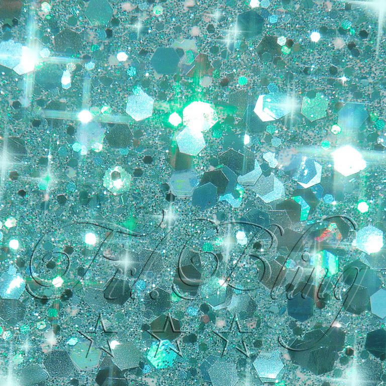 Glitzer CHUNKY TÜRKIS metallic - Glitzer auch BIO und VEGAN!