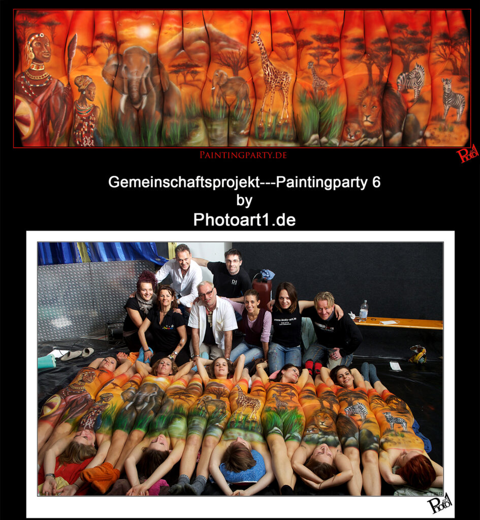 BODYPAINTING Kalender, immerwährend / LIMITIERT / Panoramaformat