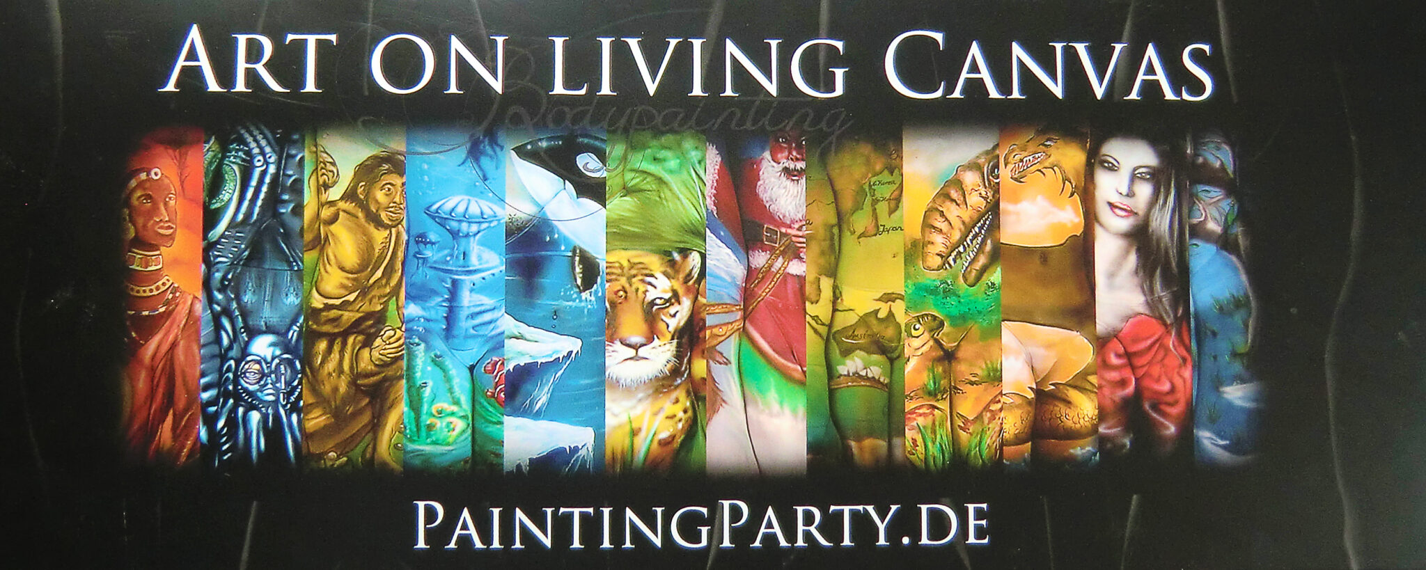 BODYPAINTING Kalender, immerwährend / LIMITIERT / Panoramaformat